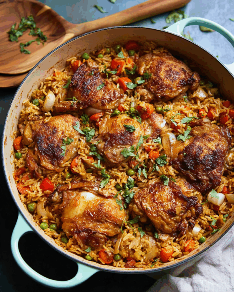 Dutch Oven Chicken and Rice