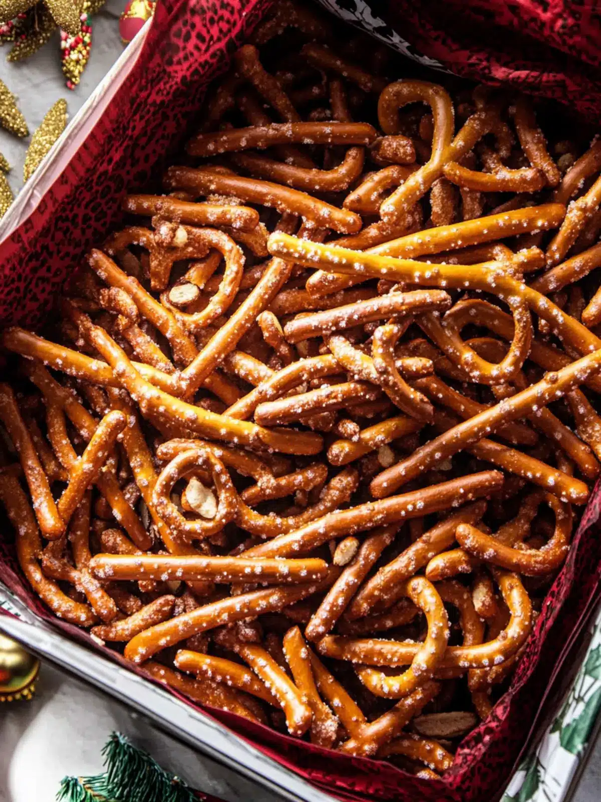 Irresistible Holiday Pretzel Mix for Cozy Celebrations