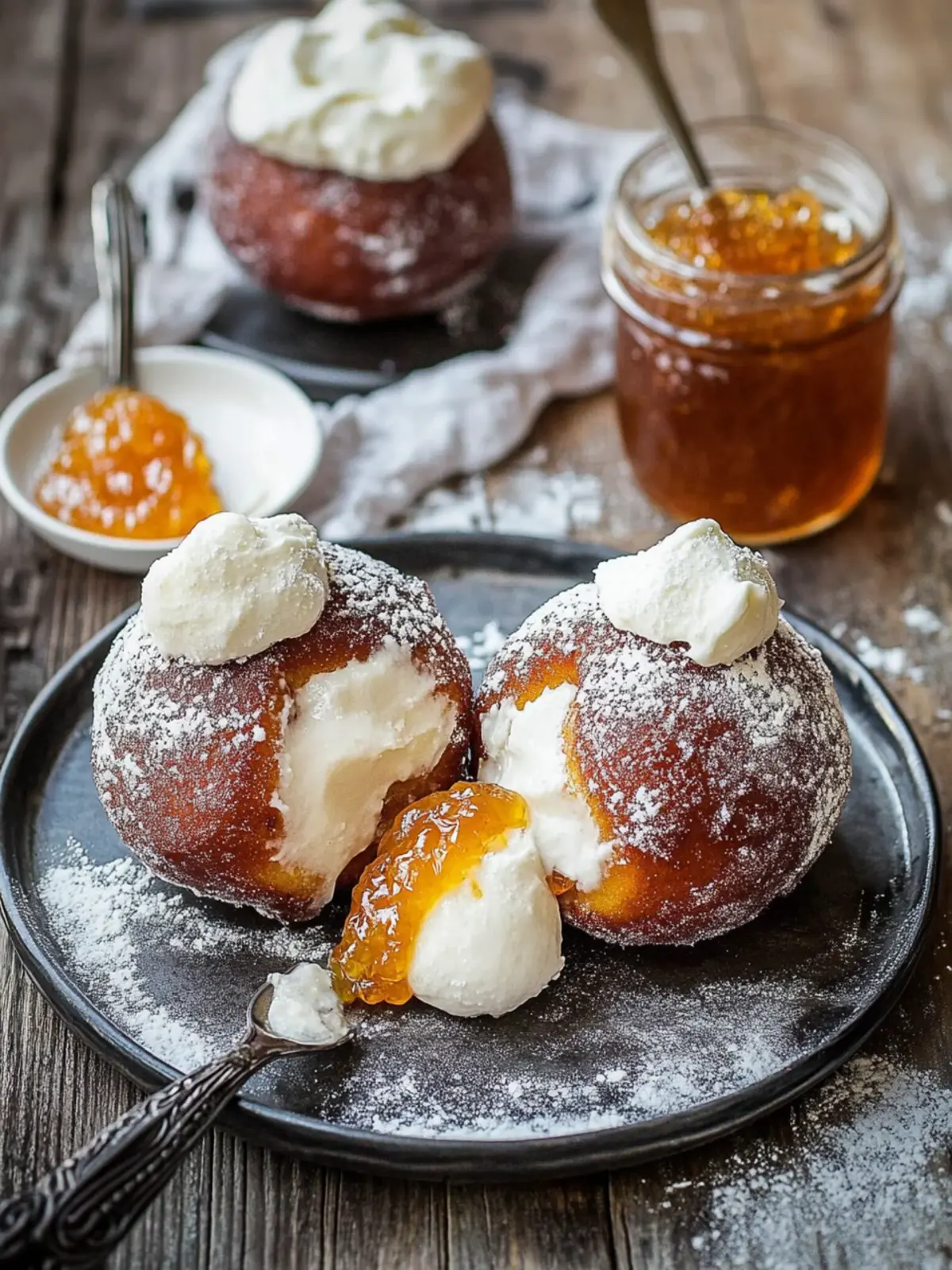 Irresistible Spiced Easter Doughnuts with Vanilla Cream