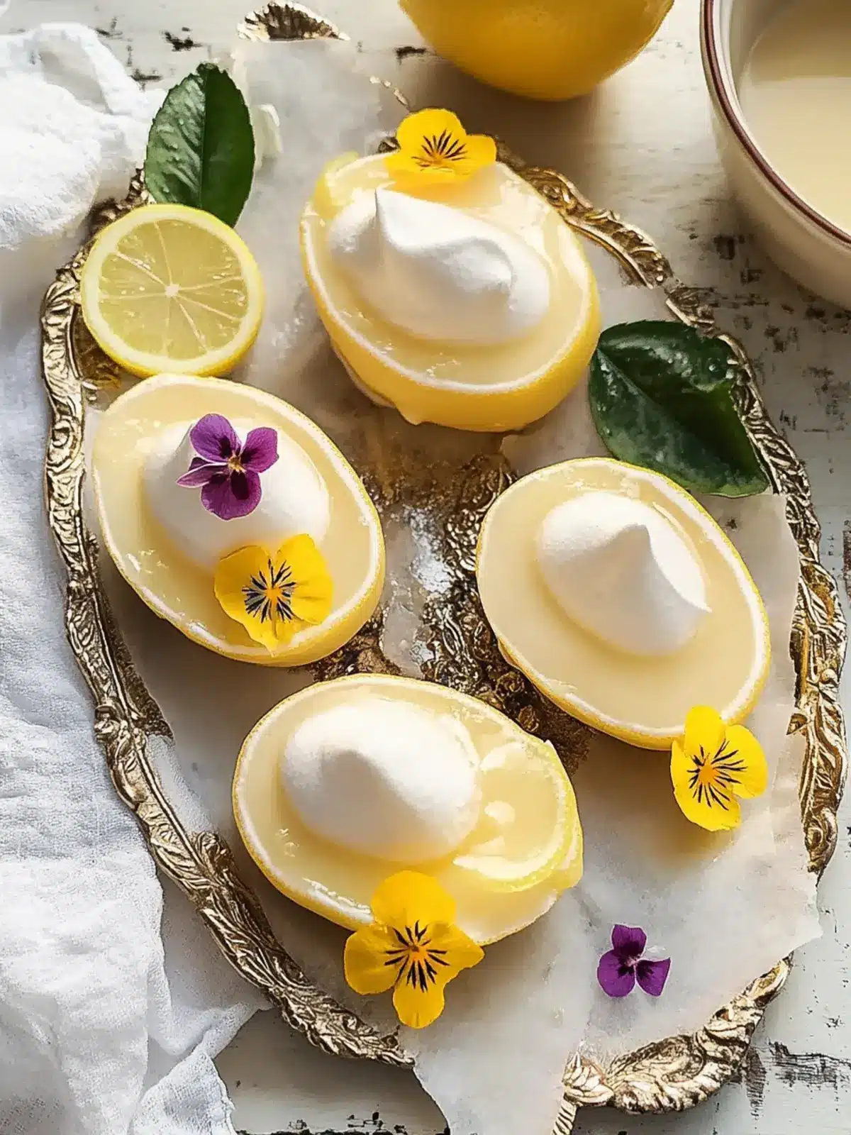 Irresistible Lemon Meringue Possets: A Delicious No-Bake Dessert