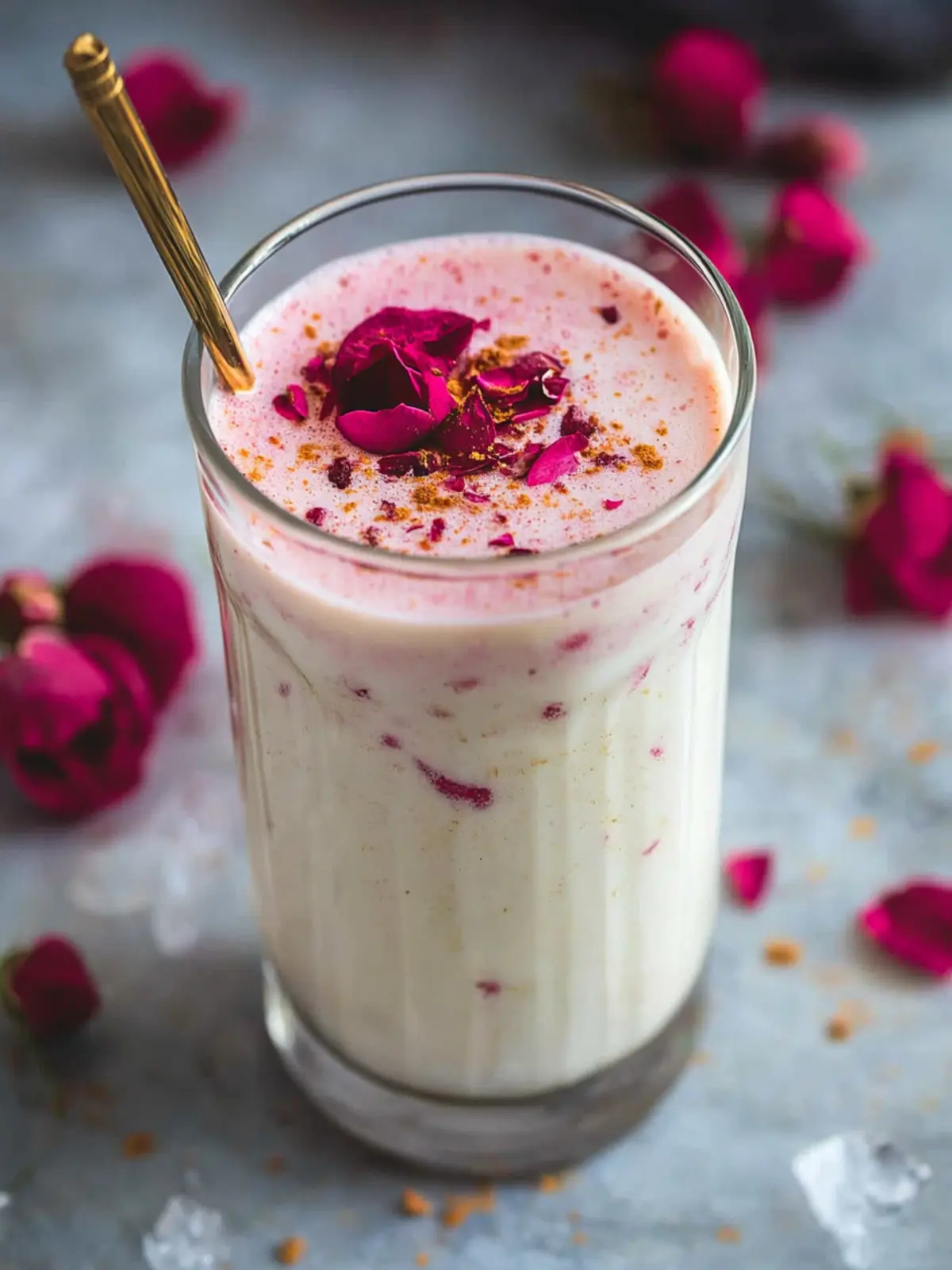 Irresistible Rose Cardamom Lassi for a Delicious Refreshment