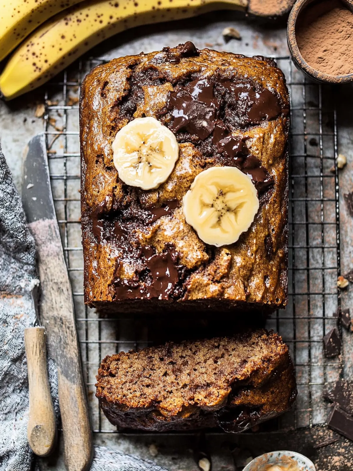 Ultimate Chocolate Chunk Chai Banana Bread Delight