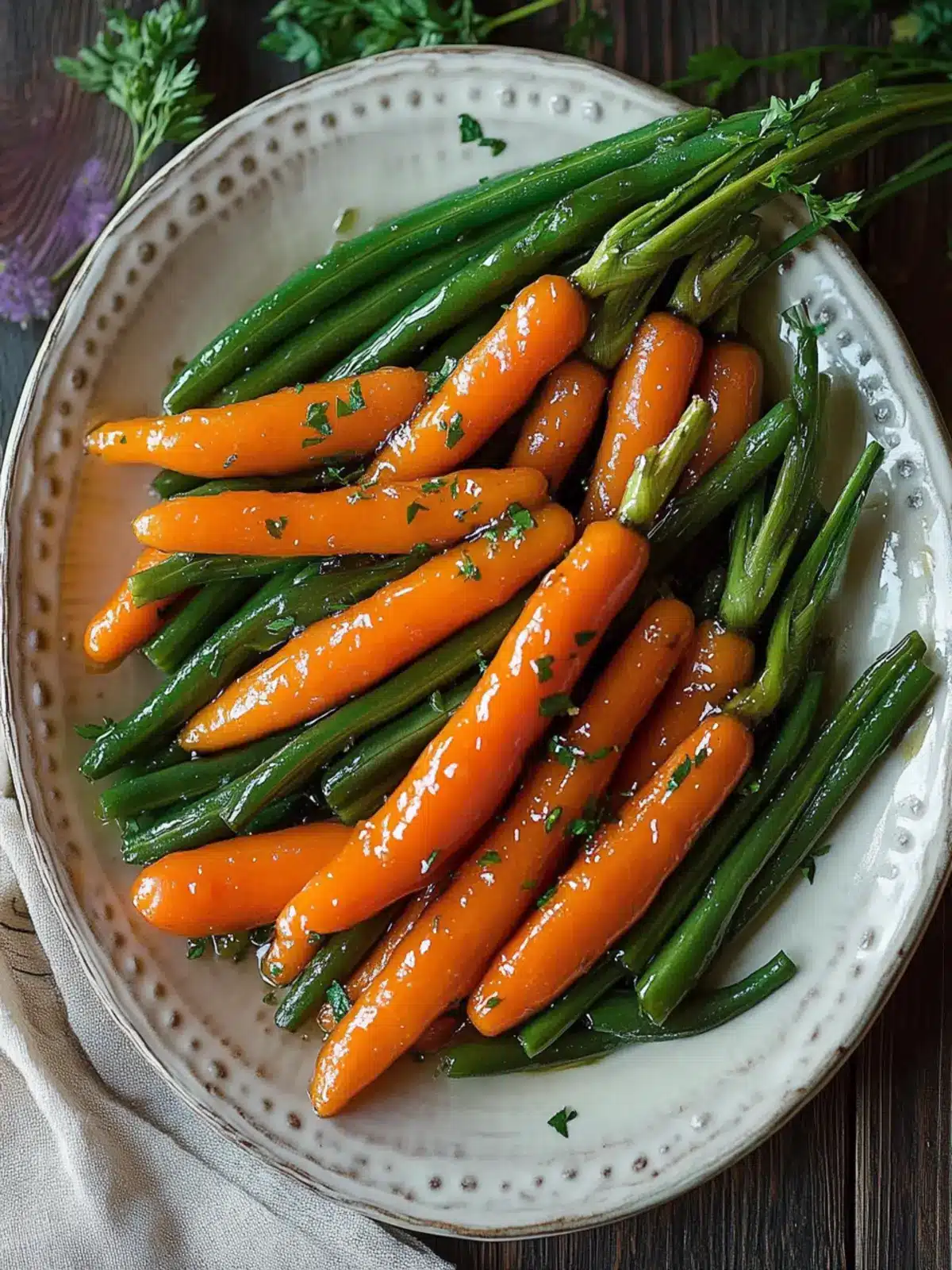 Irresistible Honey Glazed Carrots & Green Beans Recipe