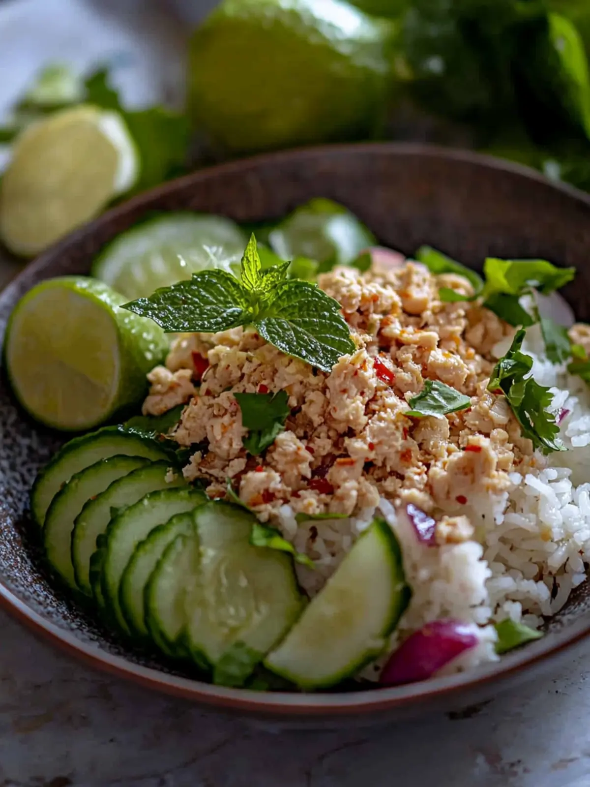 Laab Gai: Quick and Delicious Thai Minced Chicken Salad