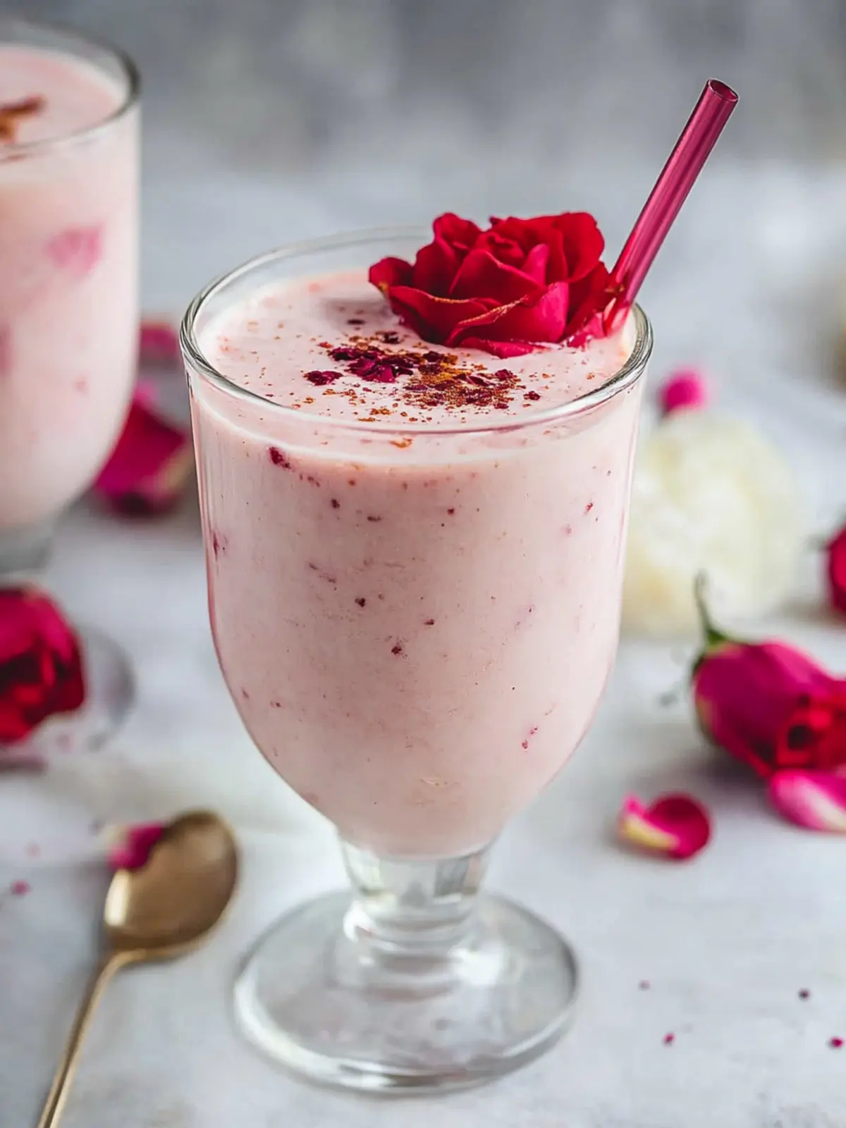 Irresistible Rose Cardamom Lassi for a Delicious Refreshment