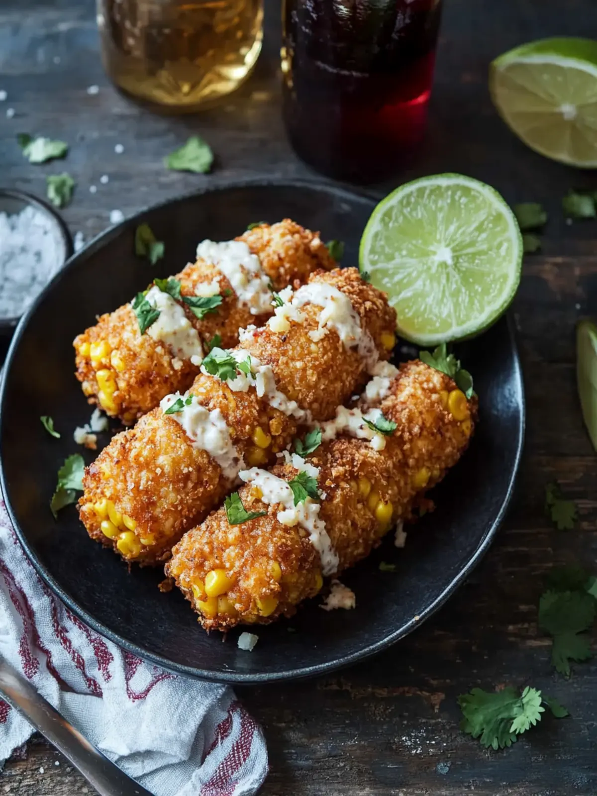 Irresistible Mexican Street Corn Croquettes with Zesty Crema