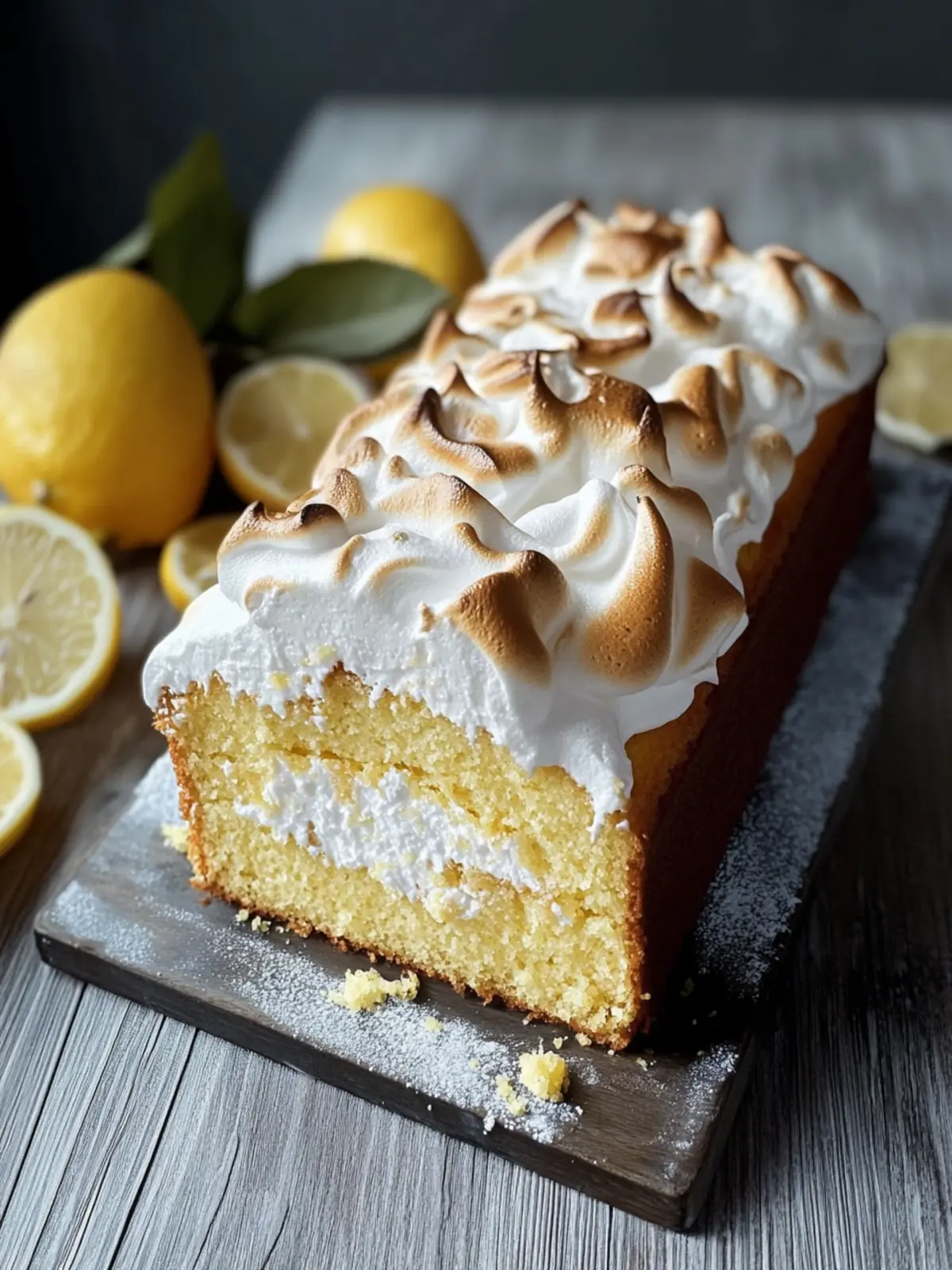 Irresistible Lemon Meringue Loaf Cake That's Deliciously Zesty