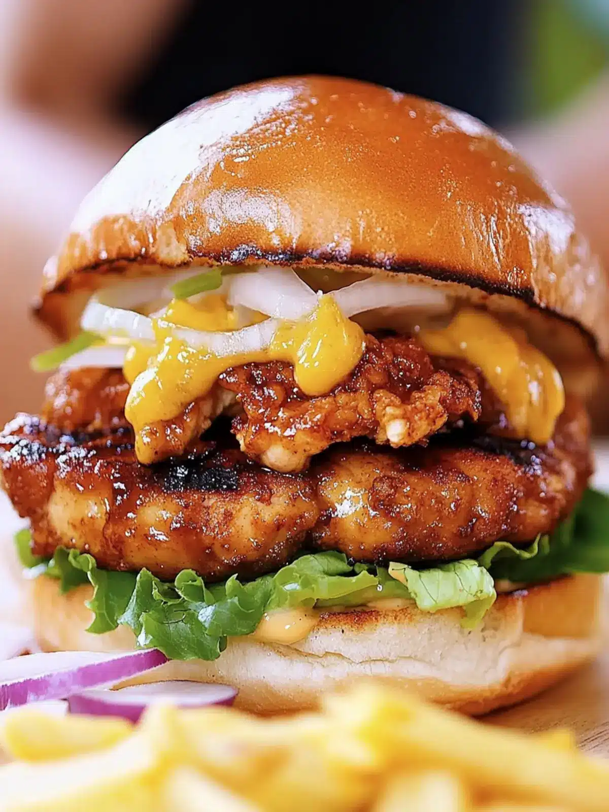 Ultimate Maui Wowie Chicken Sandwich with Spicy Sriracha Mayo