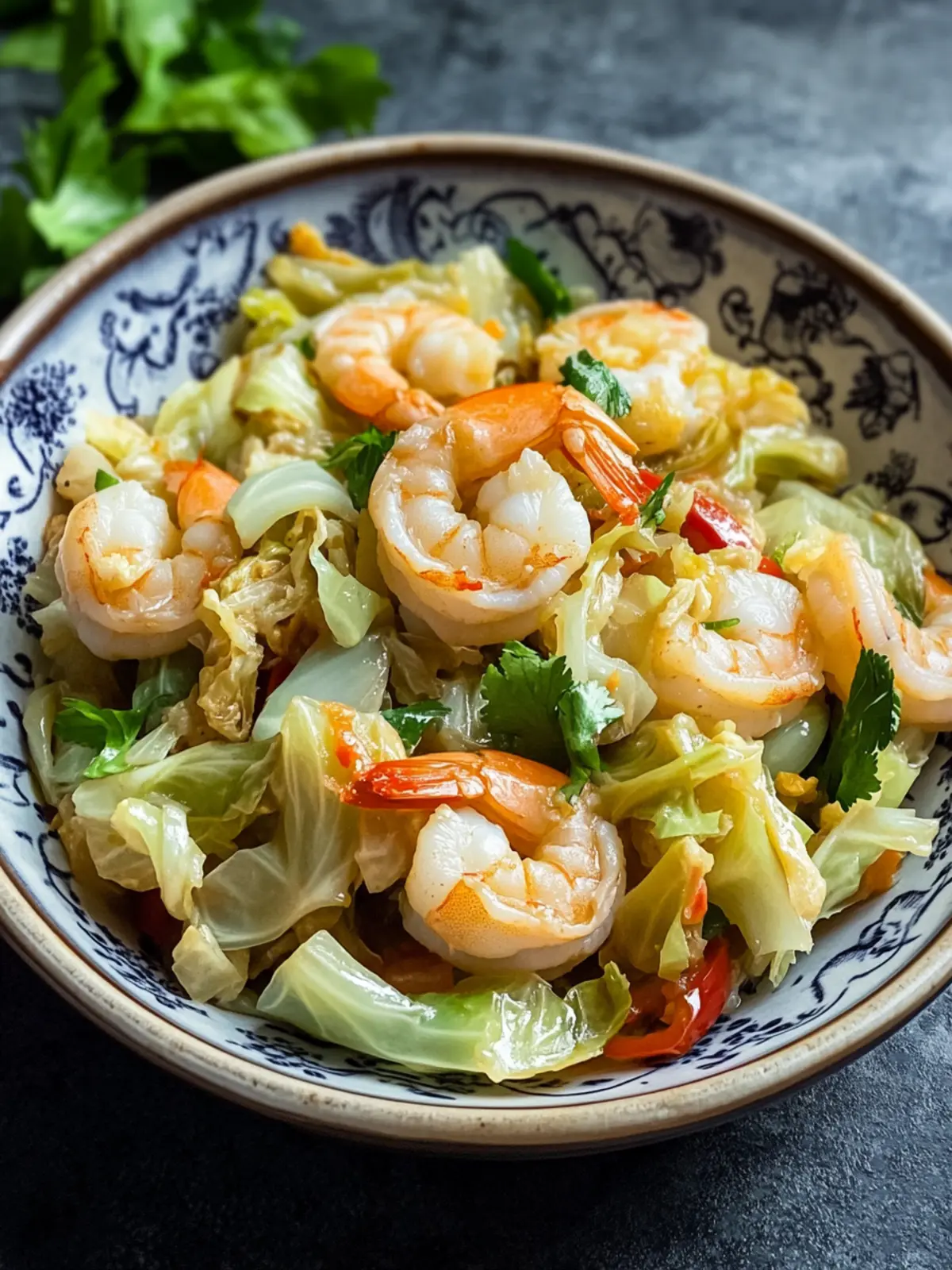 Cabbage Stir Fry With Shrimp