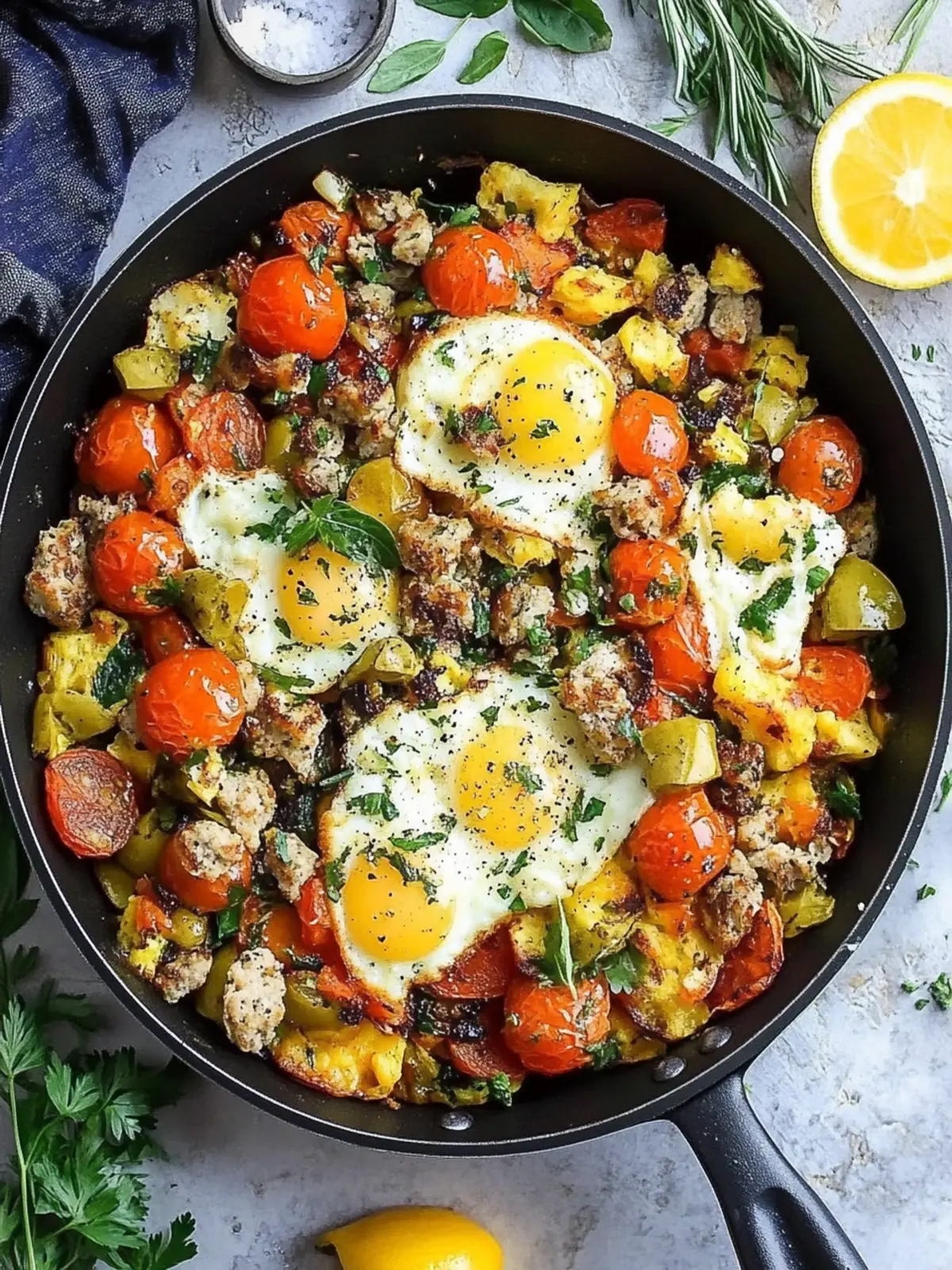 The Ultimate Mediterranean Breakfast Skillet for Delicious Mornings