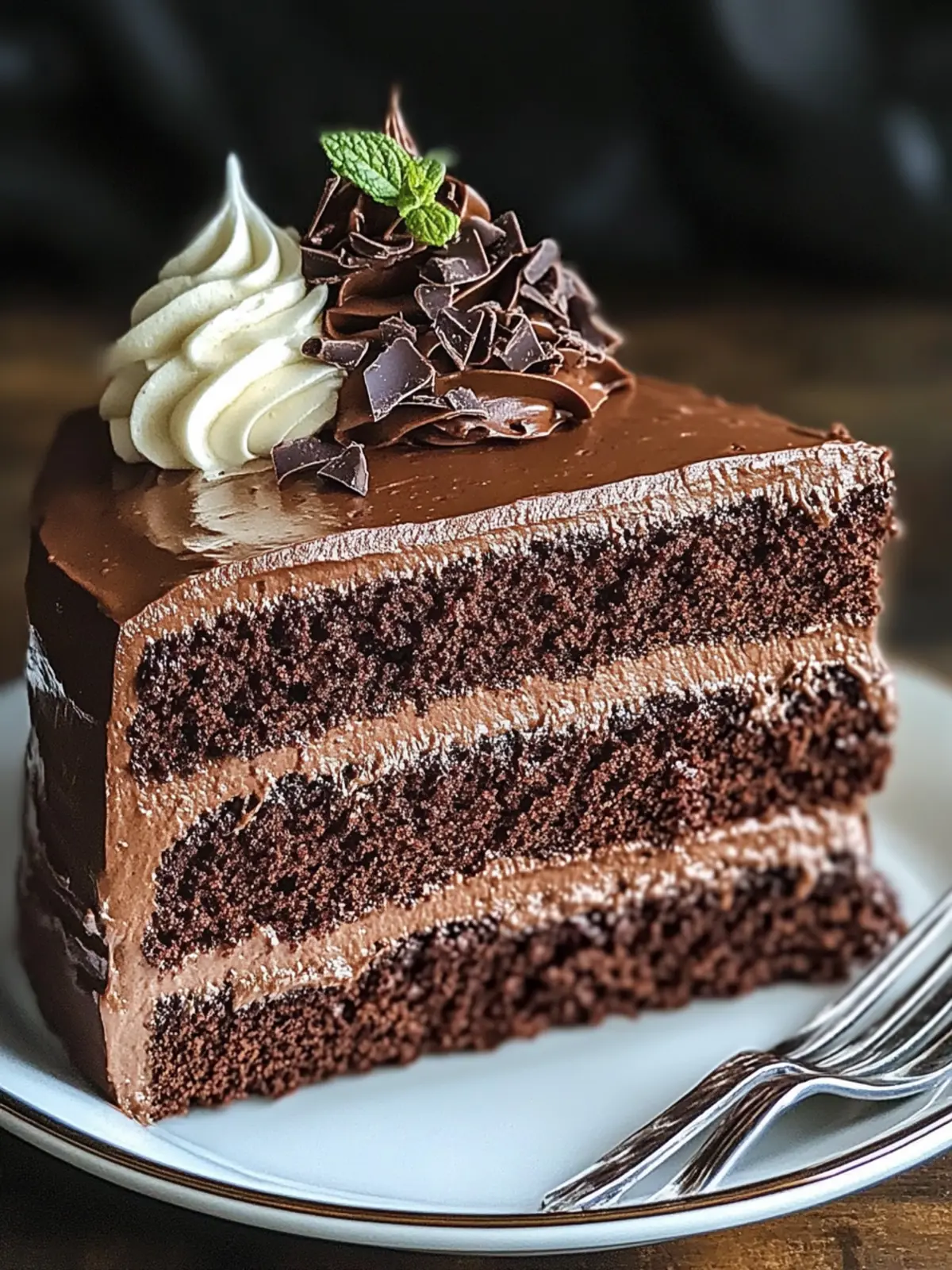 Irresistible Decadent Double Layer Chocolate Cake Recipe