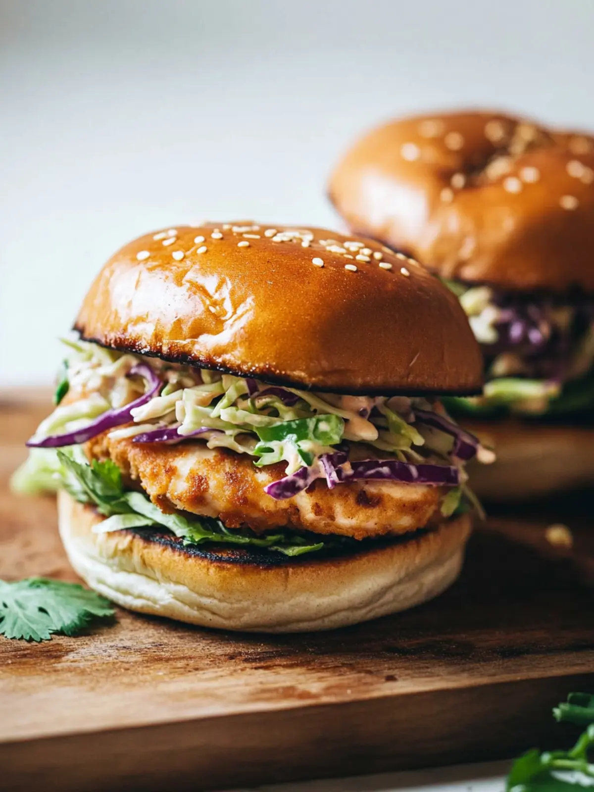 Ultimate Summer Dinner Chicken Teriyaki Burgers with Delicious Slaw